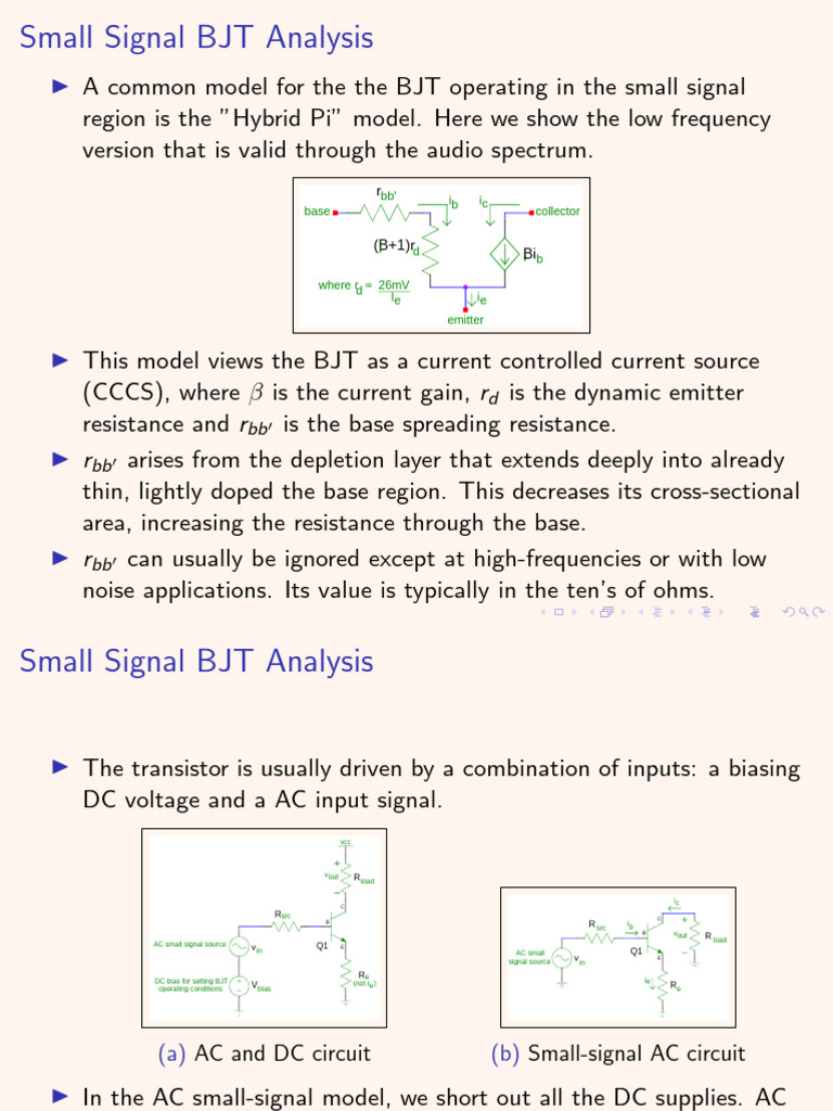 Ss BJT Analysis | PDF | Bipolar Junction Transistor | Amplifier