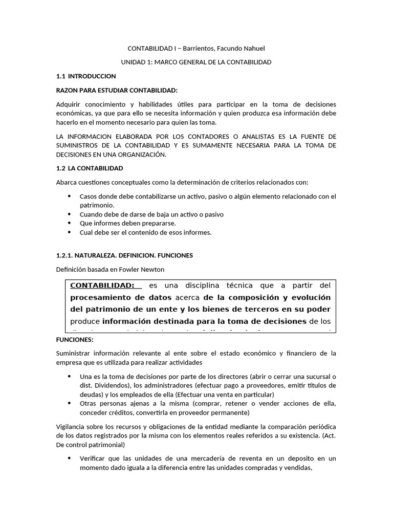 Introducción a la Contabilidad I | PDF | Contabilidad | Estado financiero