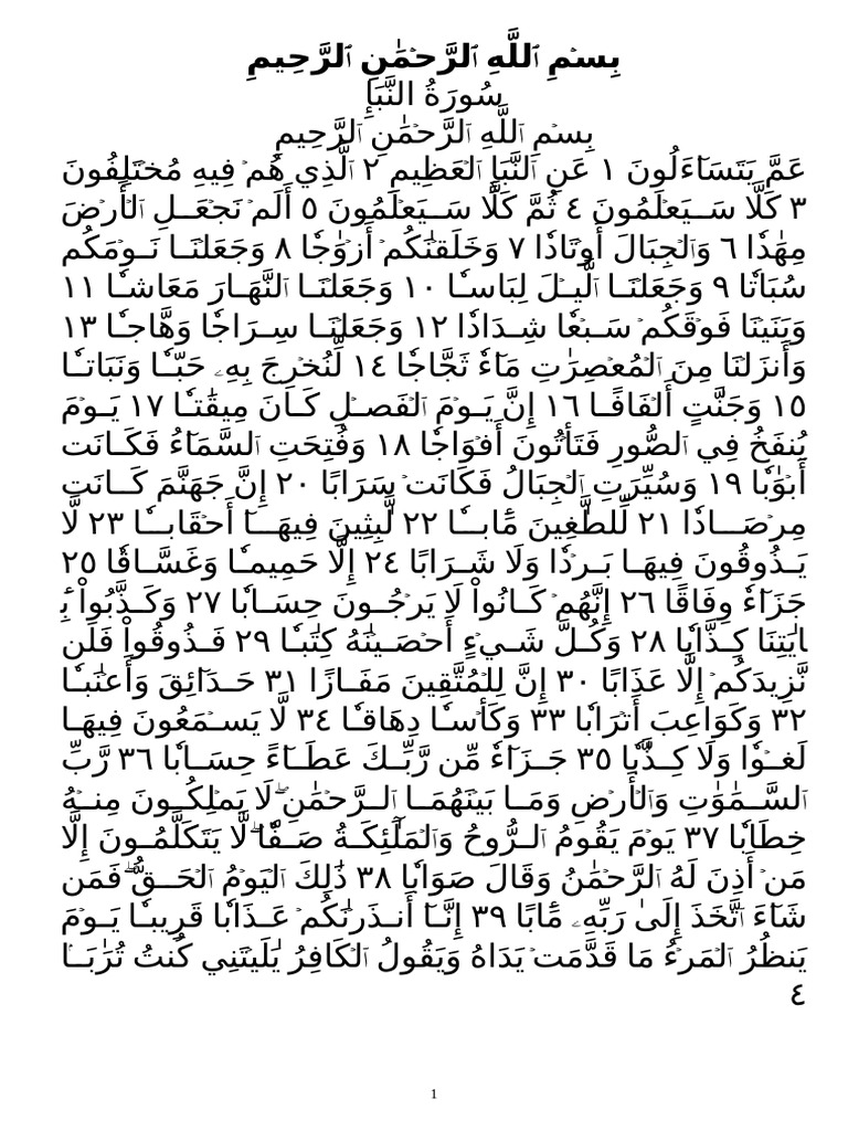 Id Tarjamah Al Fatihah Dan Juz Amma - Copy | PDF