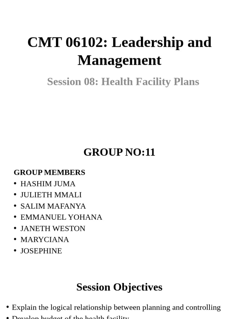 Health Planning Concepts | PDF | Budget | Planning