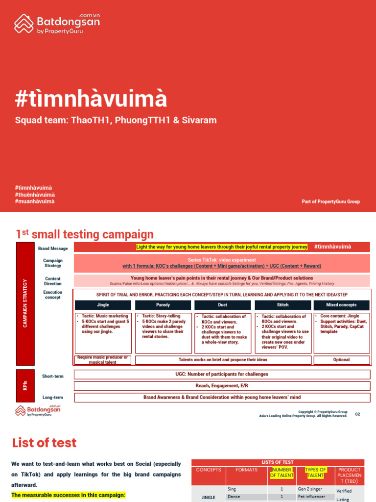 #Timnhavuima - Brief For TTCX | PDF