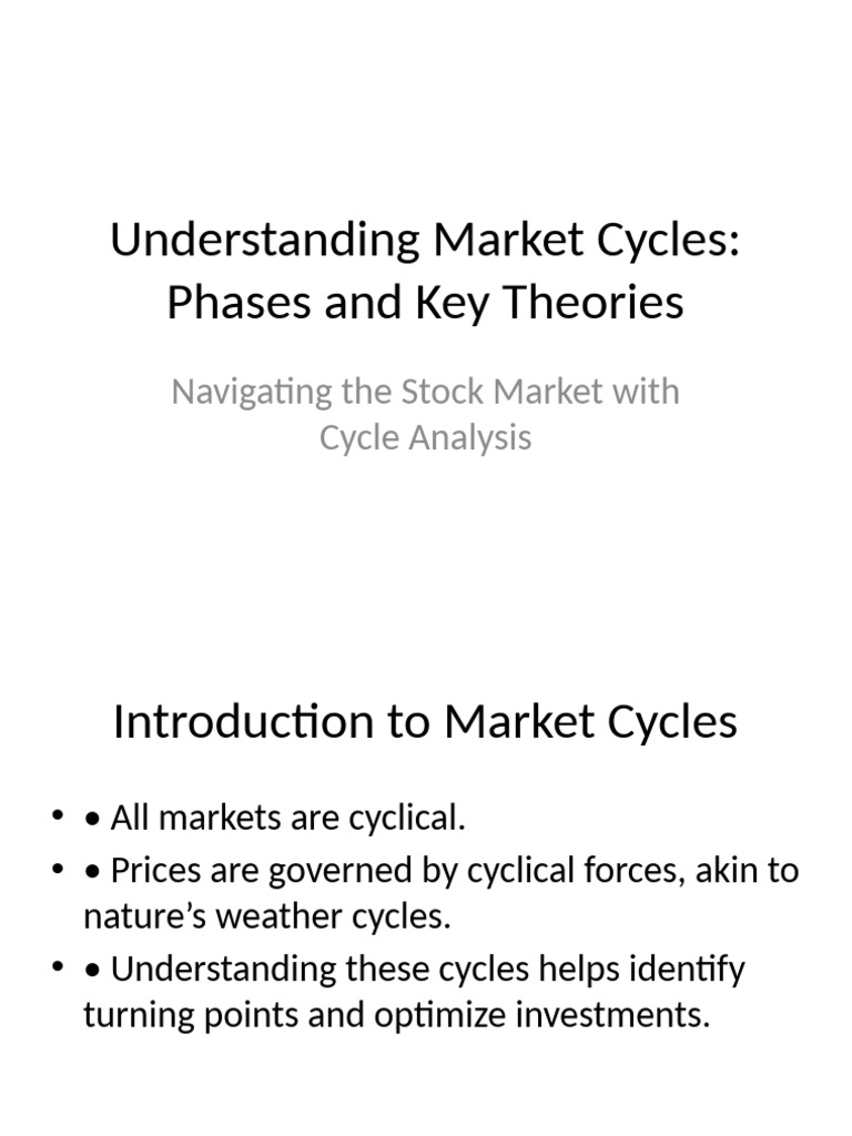Market Cycles Presentation | PDF