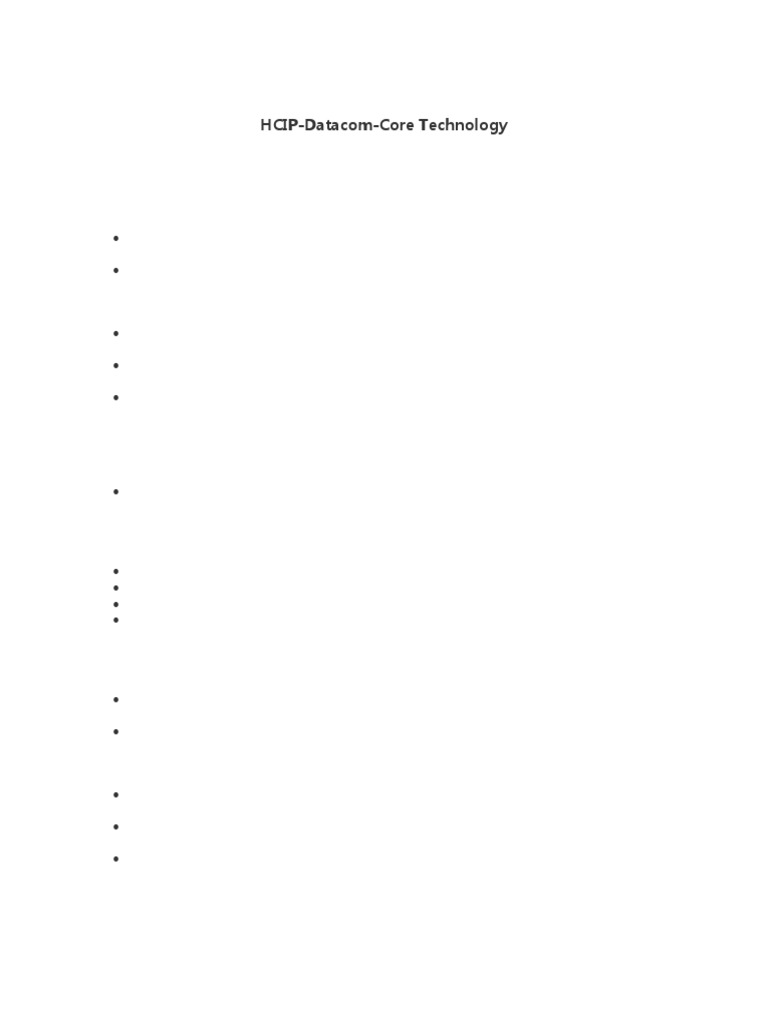 HCIPDatacomCoreTechnology | PDF | I Pv6 | Routing