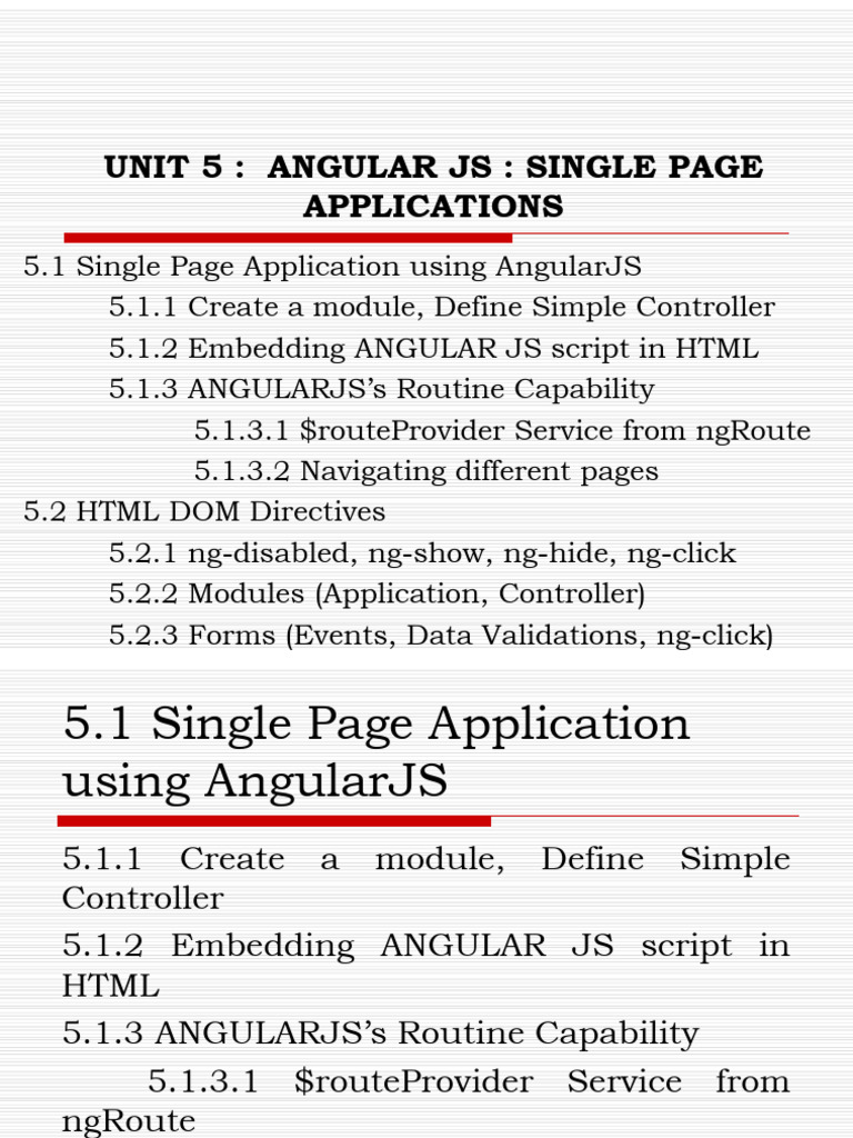 AWD-UNIT-5 | PDF | Angular Js | World Wide Web