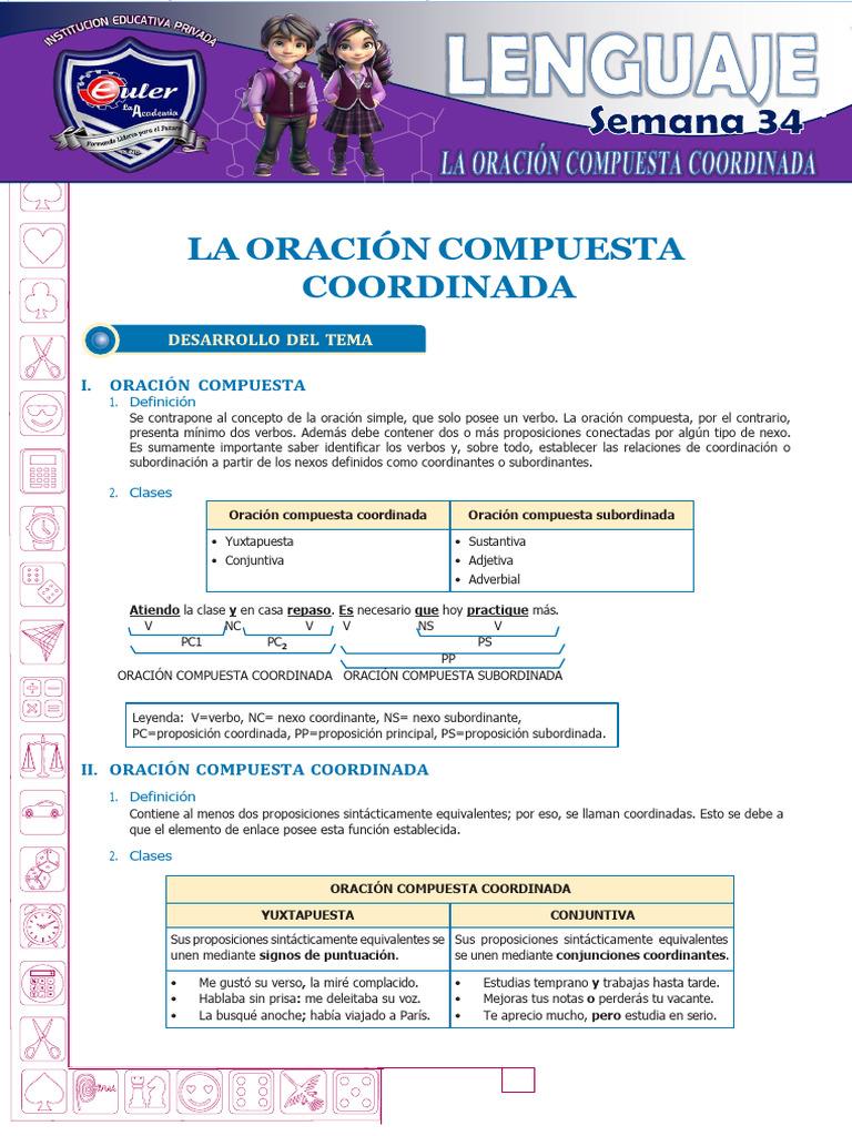 Oracion Coordinada | PDF | Oración (Lingüística) | Semántica