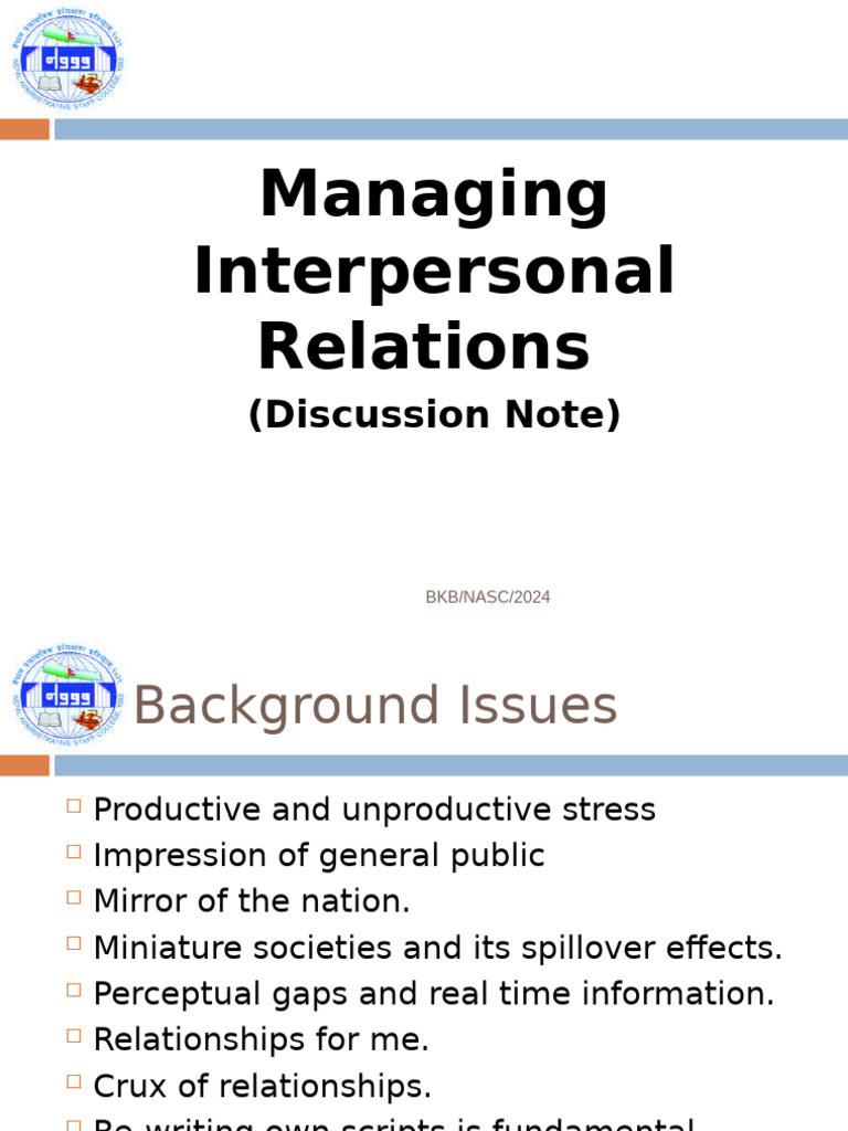 Understanding Interpersonal Relations | PDF | Behavioural Sciences | Social Psychology