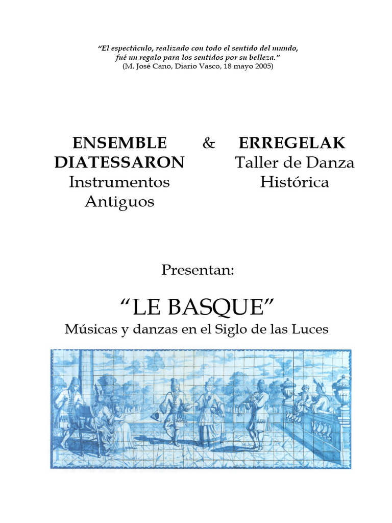 Dossier Le Basque | PDF | Bailes | Barroco