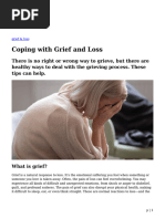 Understanding the Grief Roller Coaster | PDF