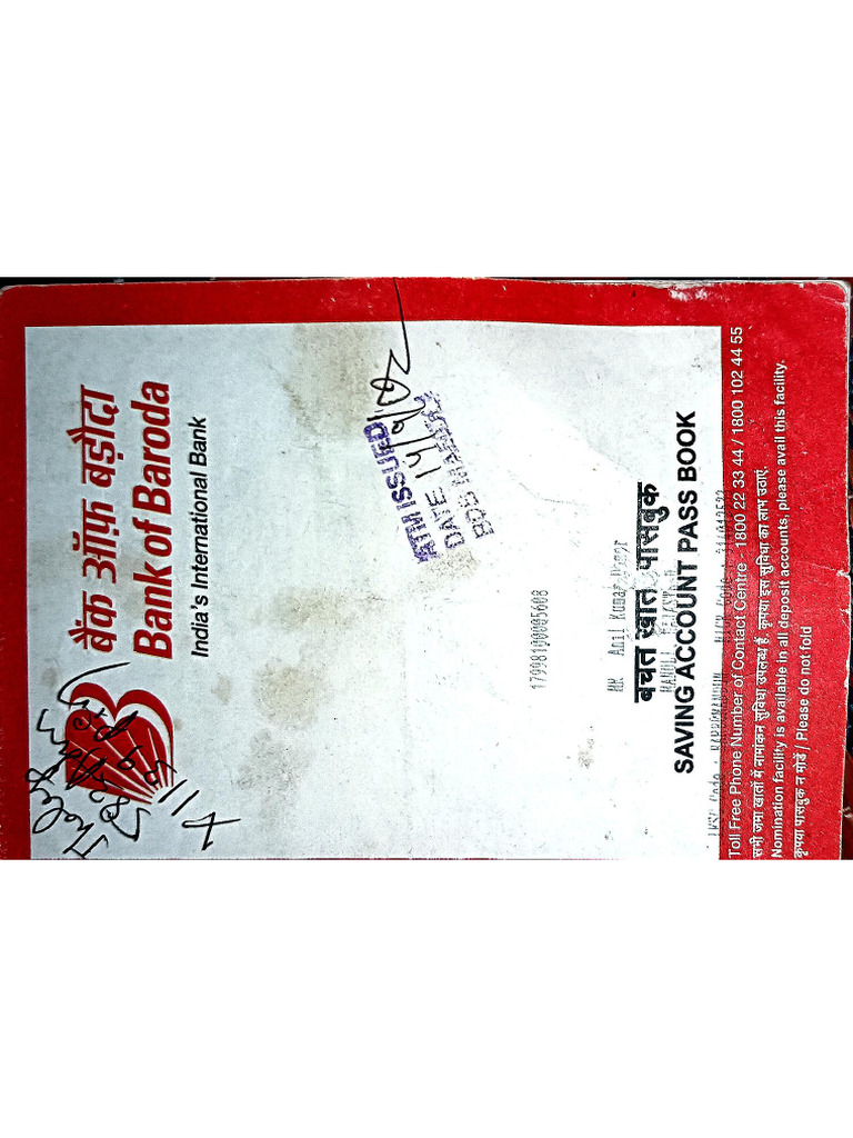 Bank Pass Book Anil | PDF