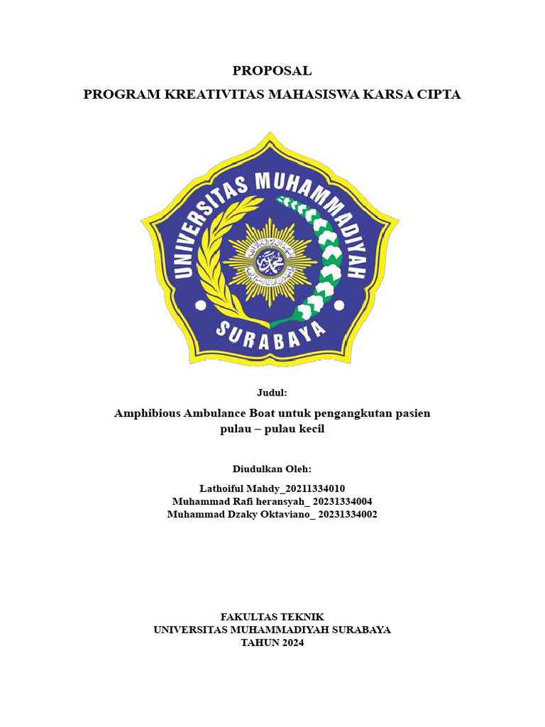 5342-Proposal PKM KC | PDF