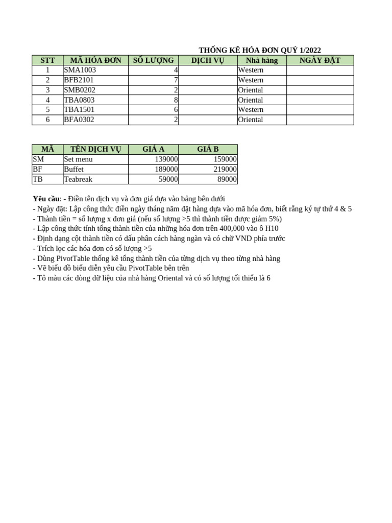 Excel - BT3-2 - Tong Hop | PDF