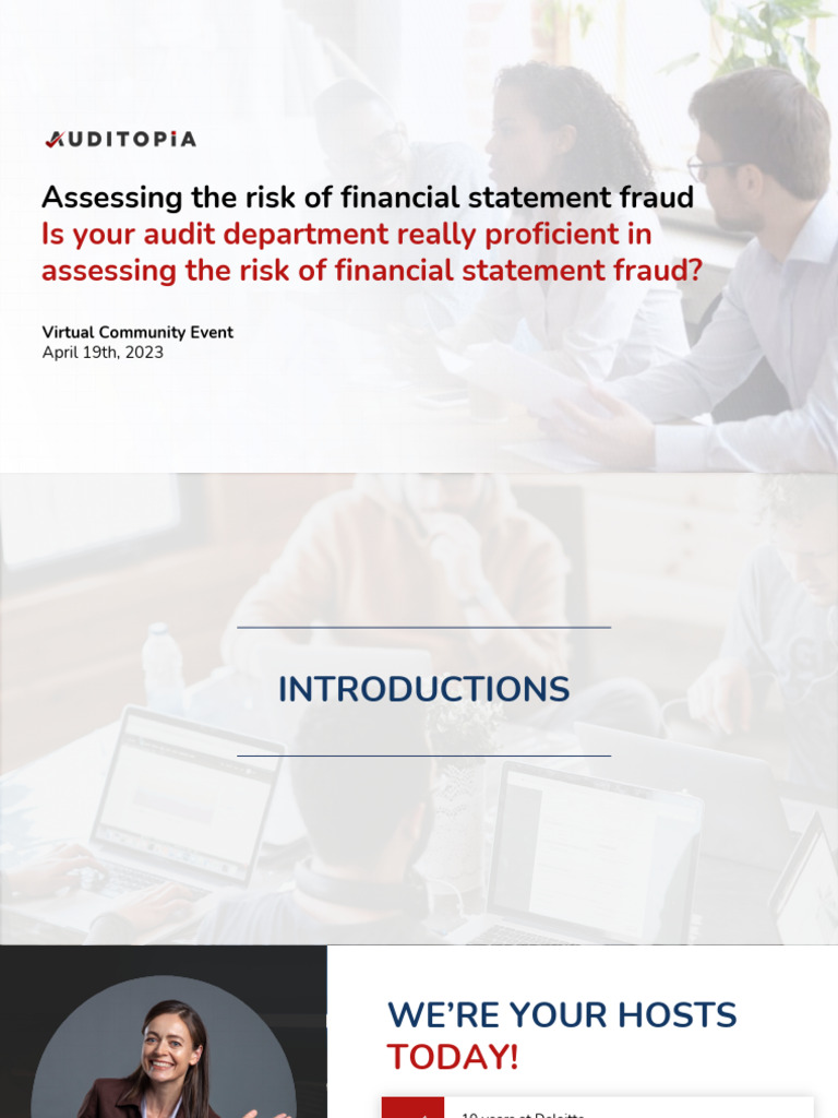 Assessing Financial Statement Fraud Risks | PDF | Audit | Internal Audit