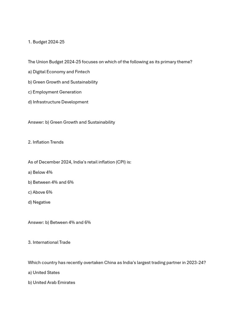 Economic Current For CBSE Board | PDF | Taxes | Government Budget Balance