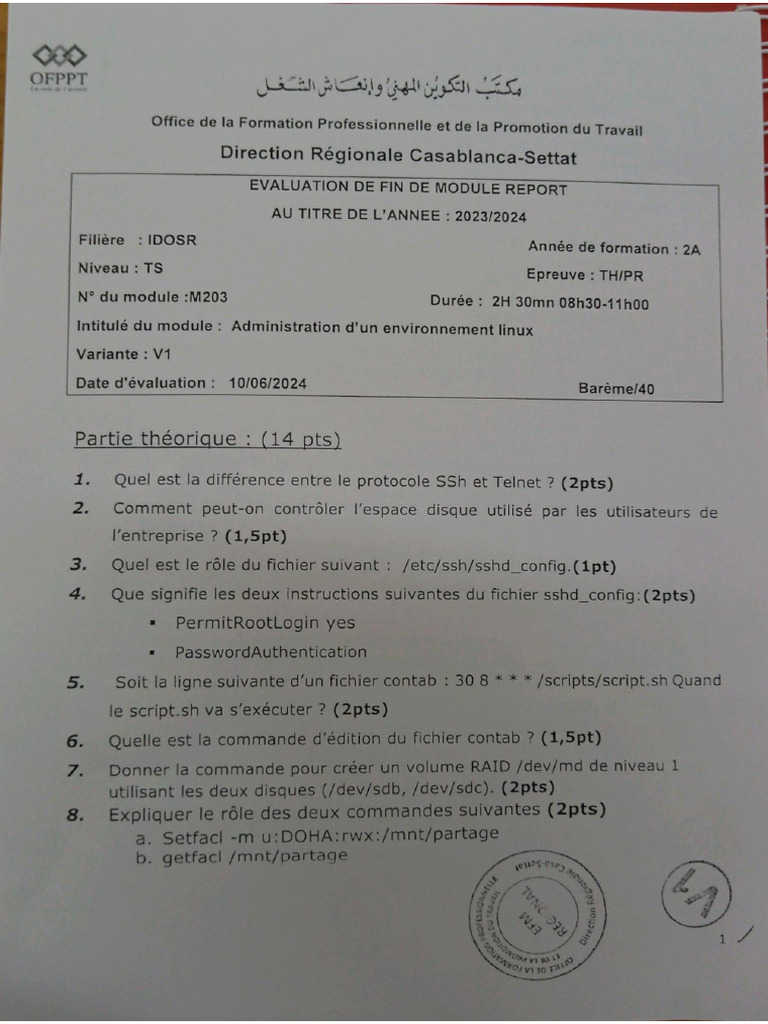 Efm Régionale v1 | PDF