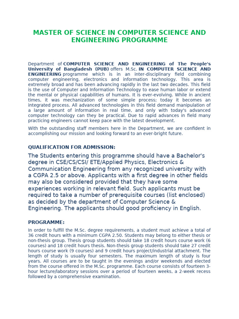 Syllabus of MSC in CSE (PUB) | PDF | Cryptography | Fuzzy Logic