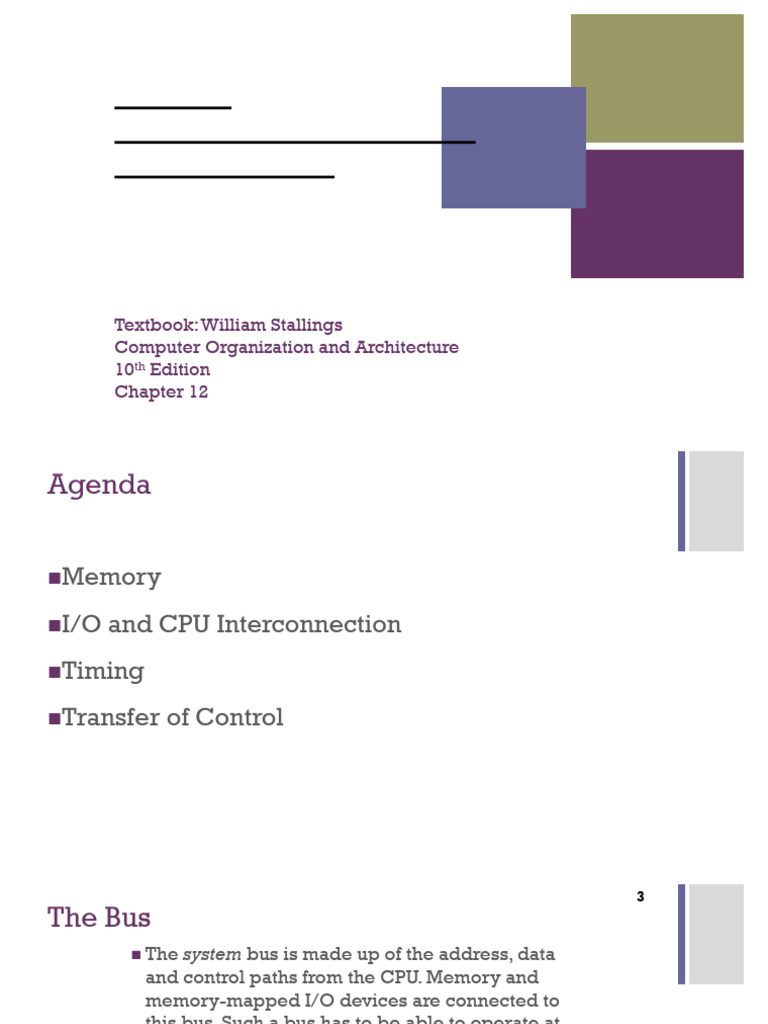 SEHH2264 L3 Computer Instruction and Interconnection Cont | PDF | Input/Output | Central ...