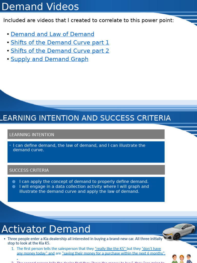 UNIT 2 LESSON 1 Demand Power Point | PDF | Price Elasticity Of Demand ...