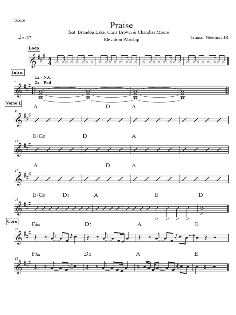 Praise - Elevation Worship - Advec Music - Score | PDF