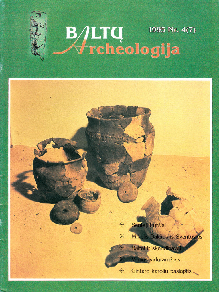 Baltu archeologija. 1995 Nr. 4(7) | PDF