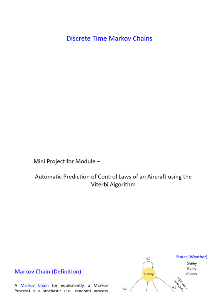 Discrete Markov Chain | PDF | Markov Chain | Stochastic Process