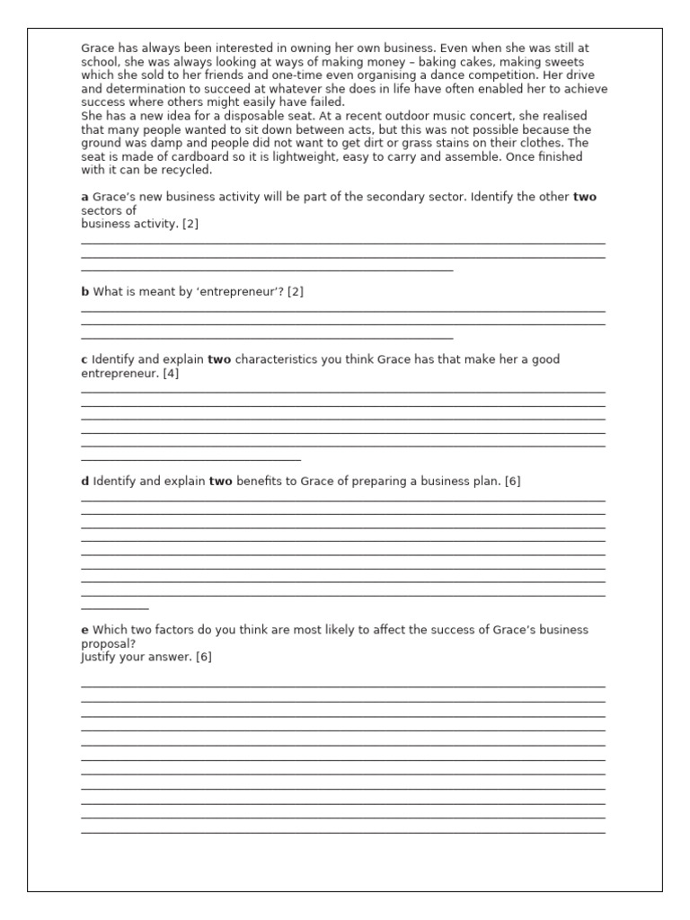 chapter 3 worksheet | PDF