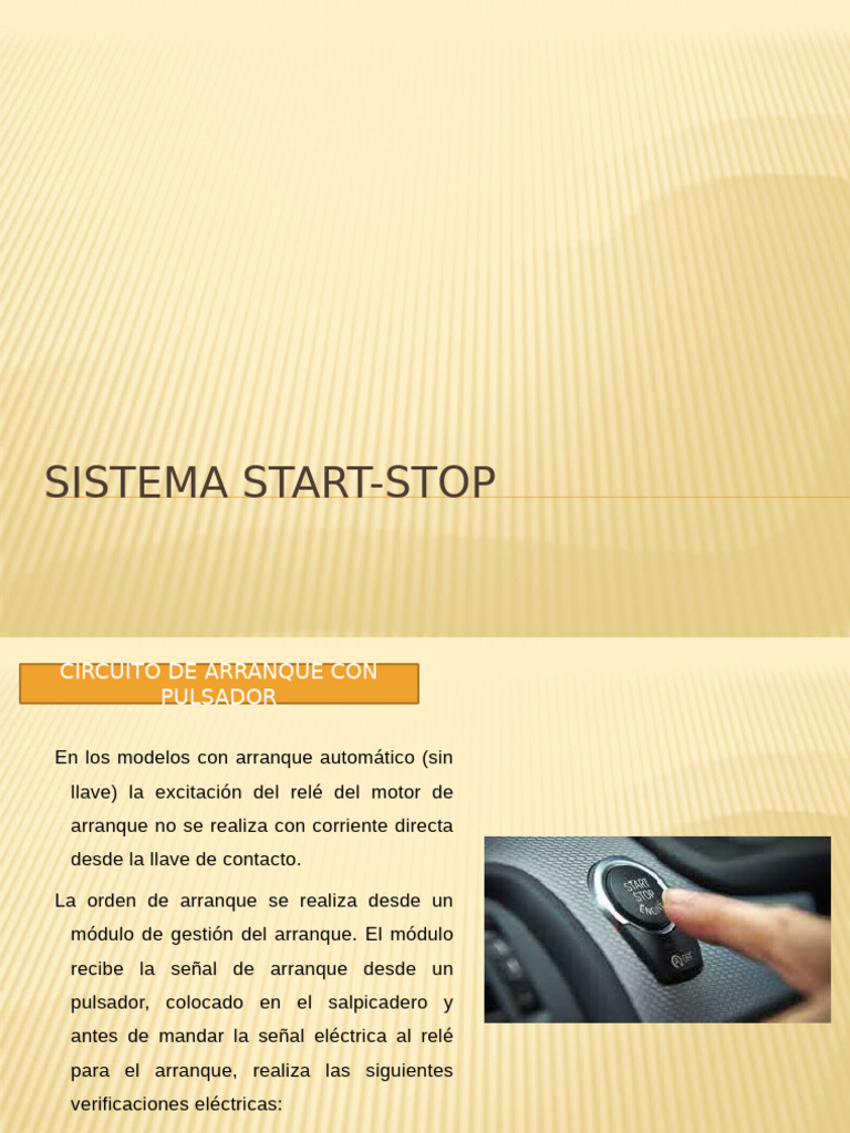 Anexo Sistema Start-Stop | PDF | Relé | Motores