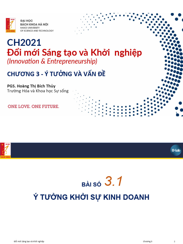CH2021 - B03 - Y Tuong & Van de | PDF