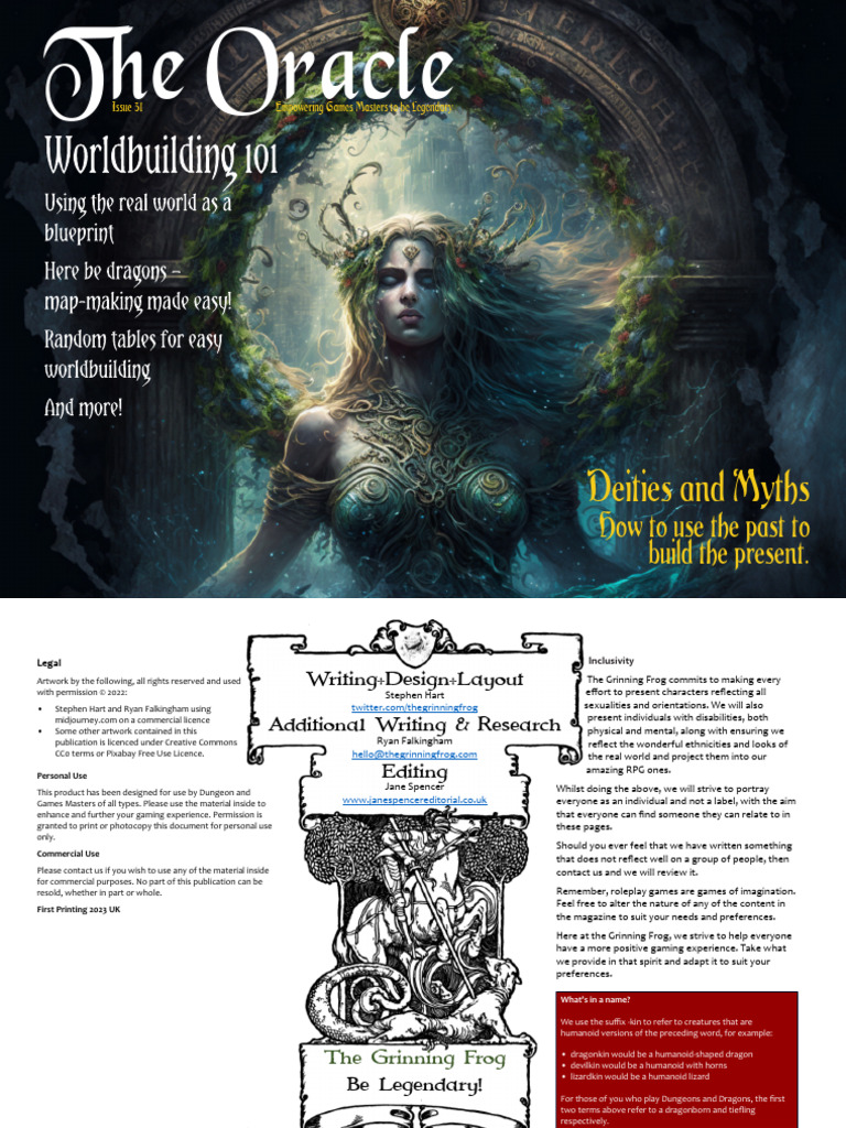 The Oracle 31 World Building Thegrinningfrog | PDF | River | Worldbuilding