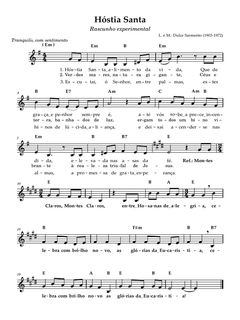 Hóstia Santa Com Respiração | PDF