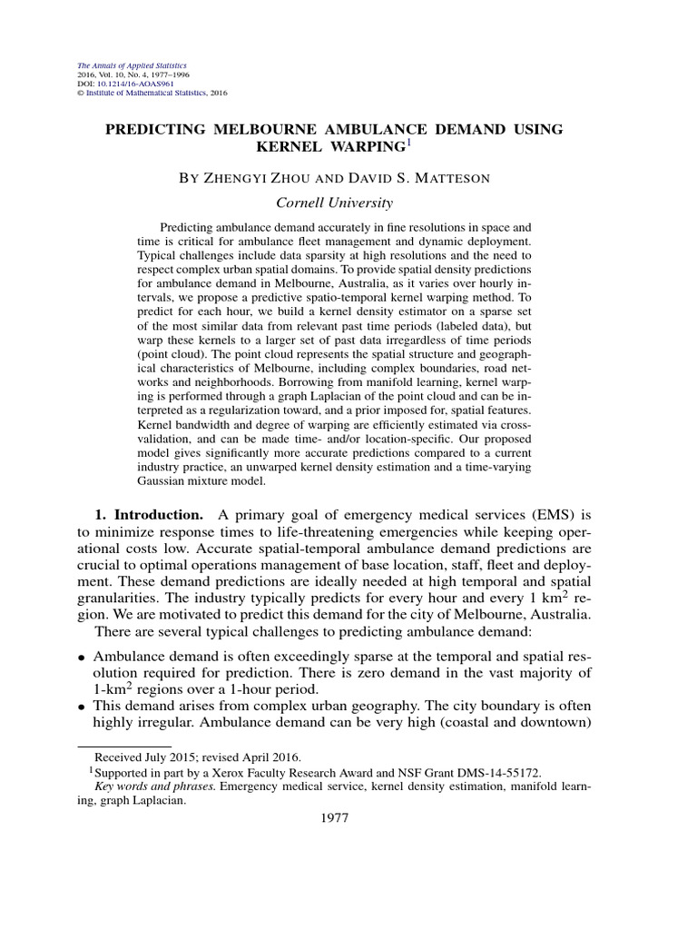 16-AOAS961 | PDF | Cluster Analysis | Mathematical Optimization