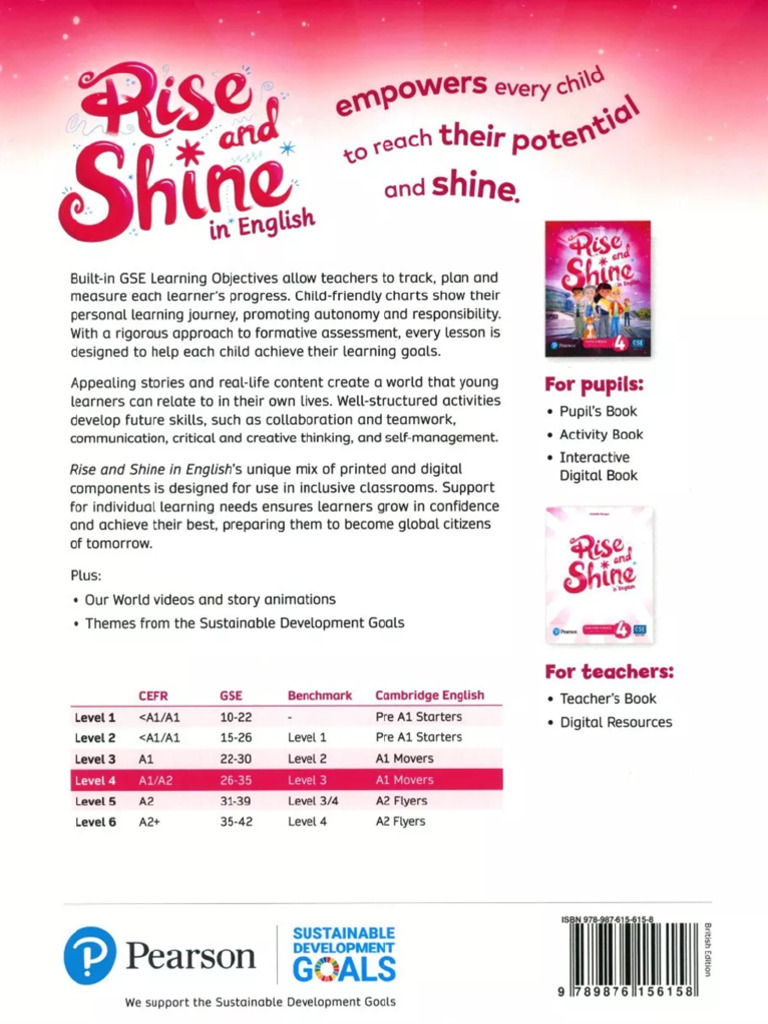 Contraportada Rise and Shine 4 | PDF