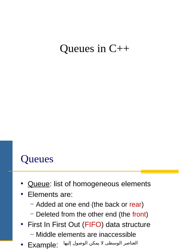10 - Queues Using Array - 074810 | PDF | Queue (Abstract Data Type ...