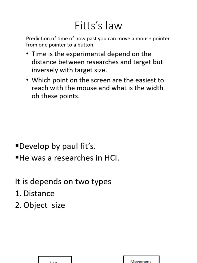 Fitts's Law 2 | PDF