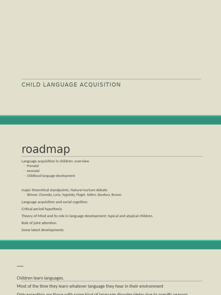 Language Acquisition Theories | PDF | Language Acquisition | Theory Of Mind