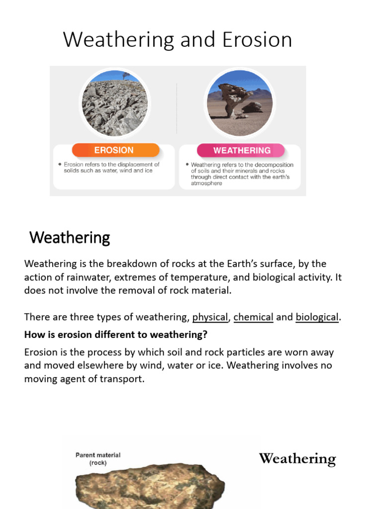 Understanding Weathering and Erosion | PDF | Weathering | Geology