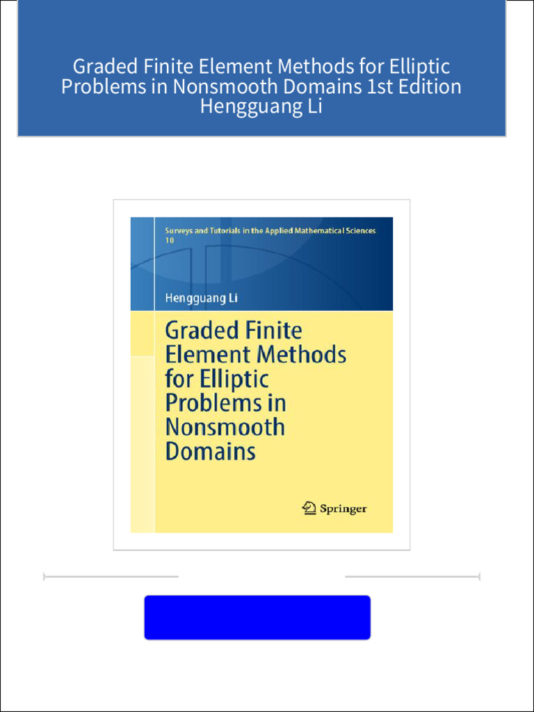 Get Graded Finite Element Methods for Elliptic Problems in Nonsmooth ... Get Graded Finite Element Methods for Elliptic Problems in Nonsmooth ...
