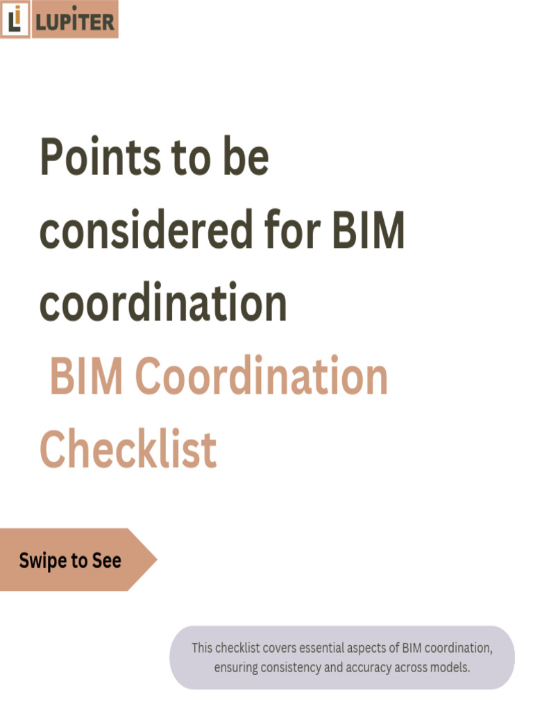 BIM Coordination Checklist | PDF | Building Information Modeling ...