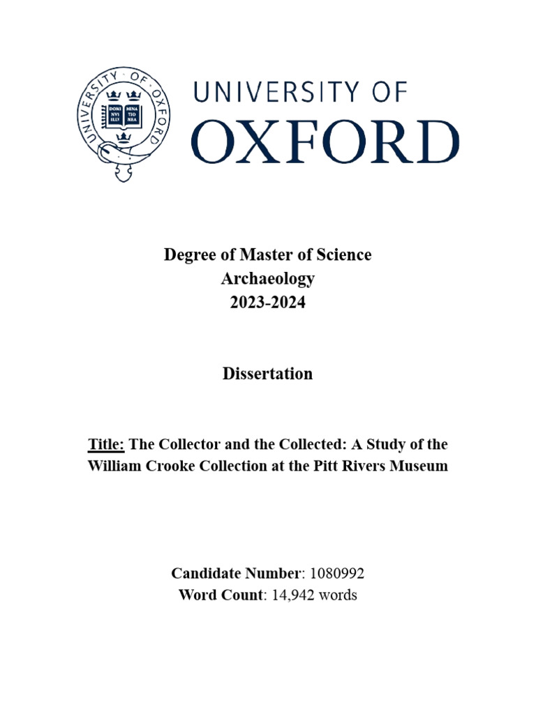 Msc Dissertation | PDF | Folklore | Museum