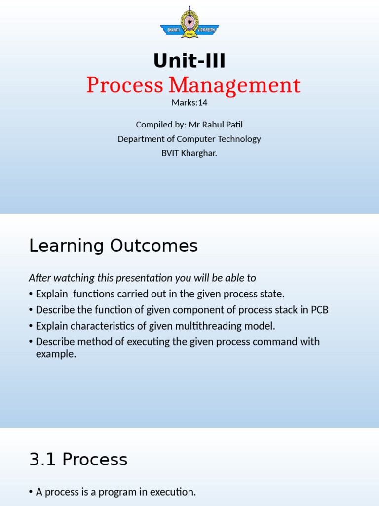 Unit-III Process Managenent | PDF | Thread (Computing) | Process ... Unit-III Process Managenent | PDF | Thread (Computing) | Process ...