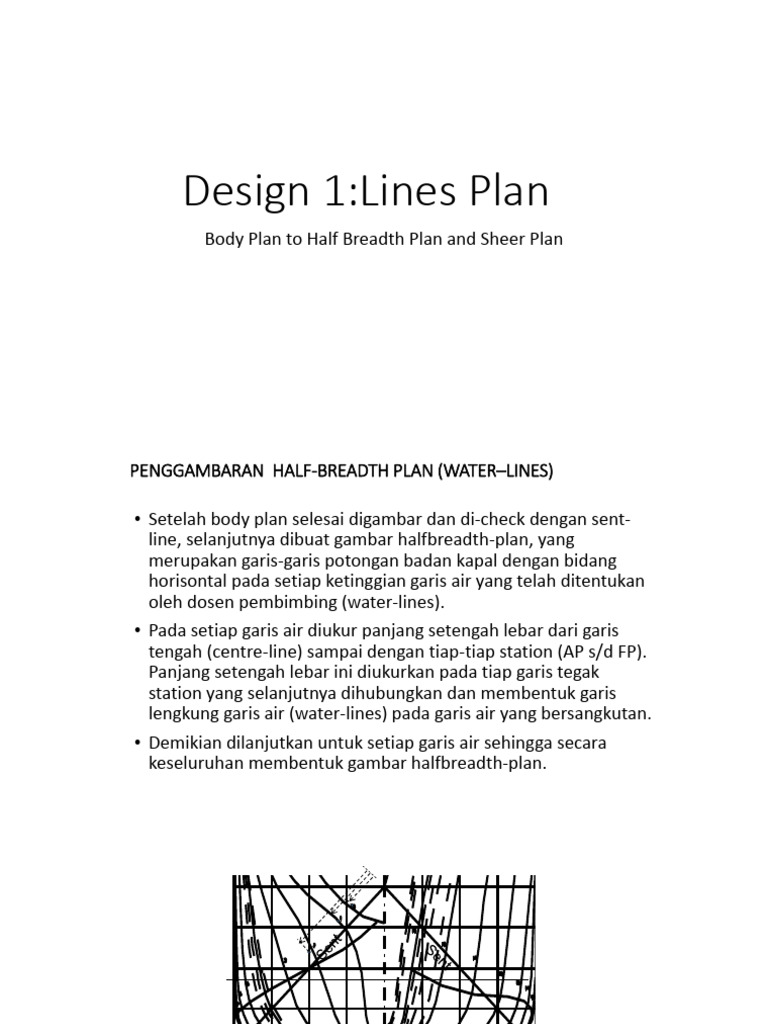 Panduan Menggambar Half-Breadth Plan Kapal | PDF