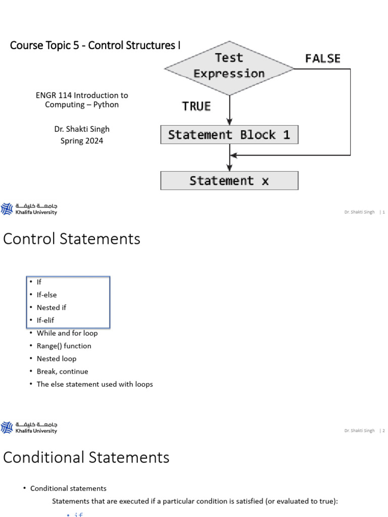 ENGR114-T5 | PDF | Control Flow | Software Development