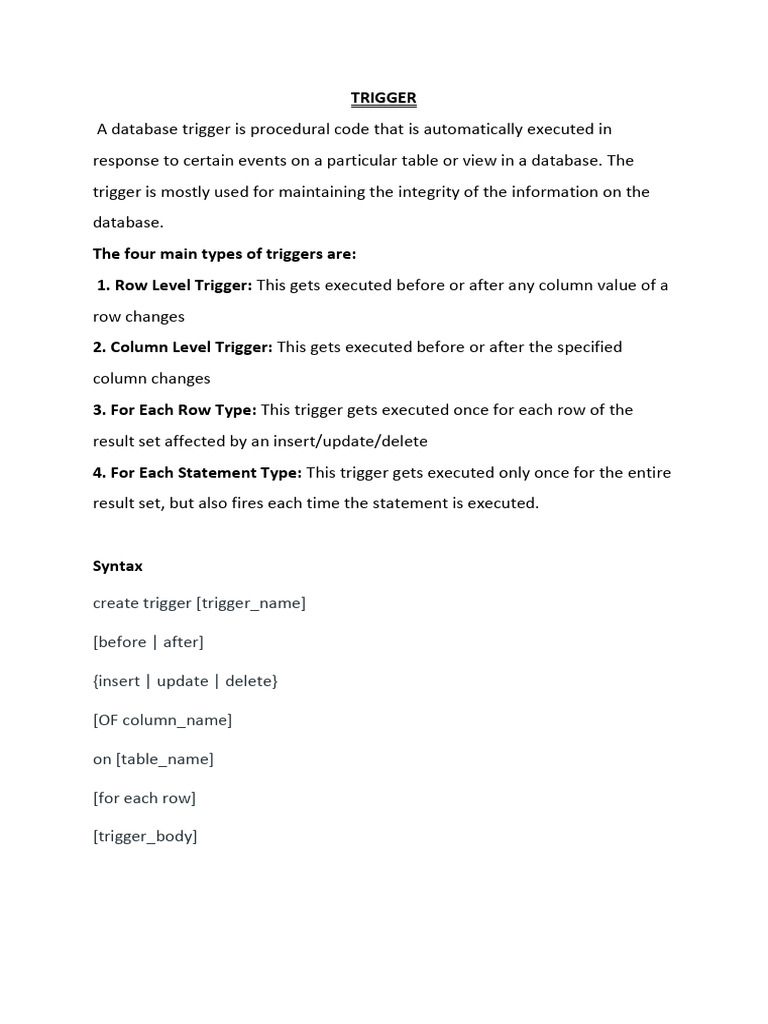 Trigger_Assertion_Relational Algebra_Relational Calculus | PDF ... Trigger_Assertion_Relational Algebra_Relational Calculus | PDF ...