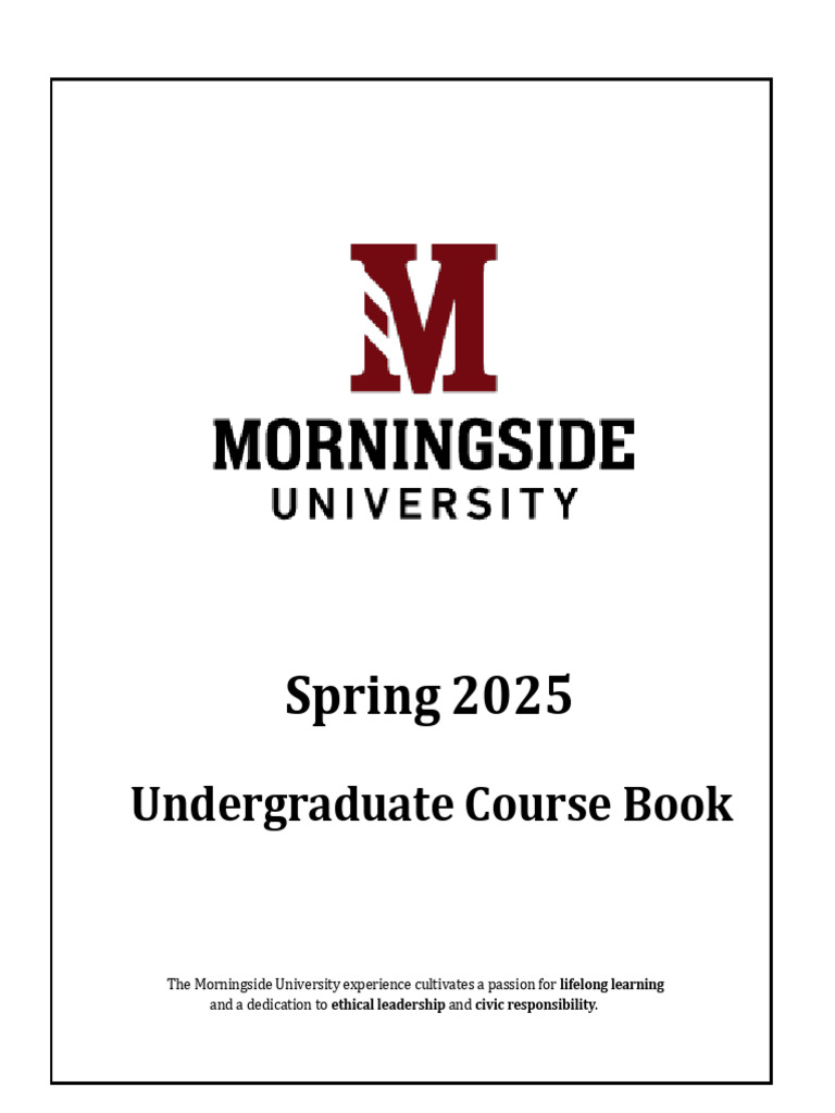 Spring 2025 Undergraduate Course Guide | PDF | Academic Term