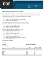 Toastmasters 675E Timer Script and Log A4 | PDF | Cooking, Food & Wine ...