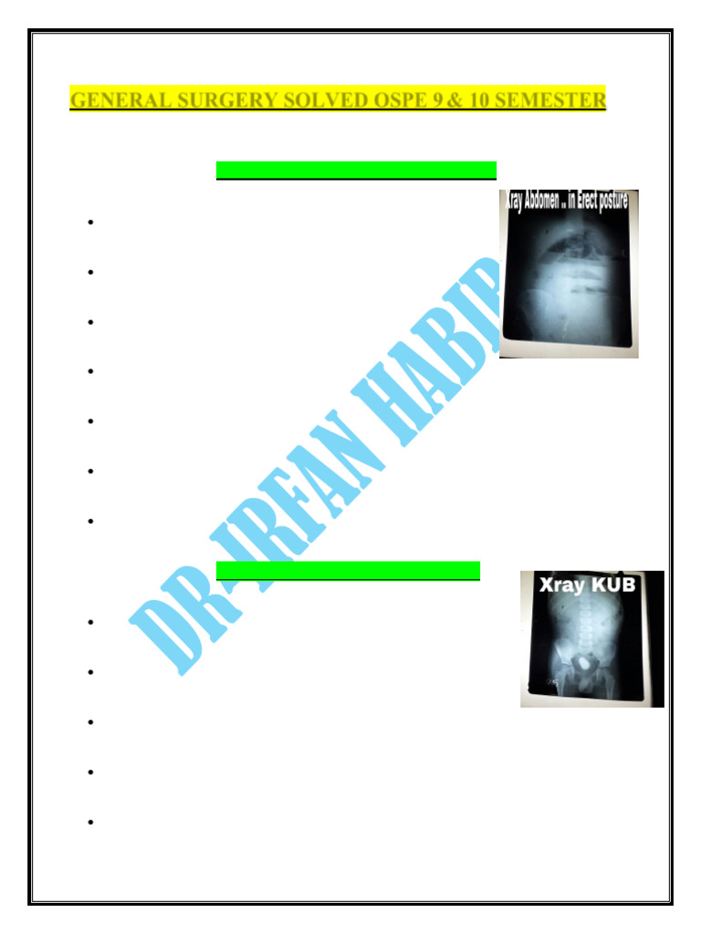 General Surgery Solved Ospe | PDF | Hemorrhoid | Medical Specialties