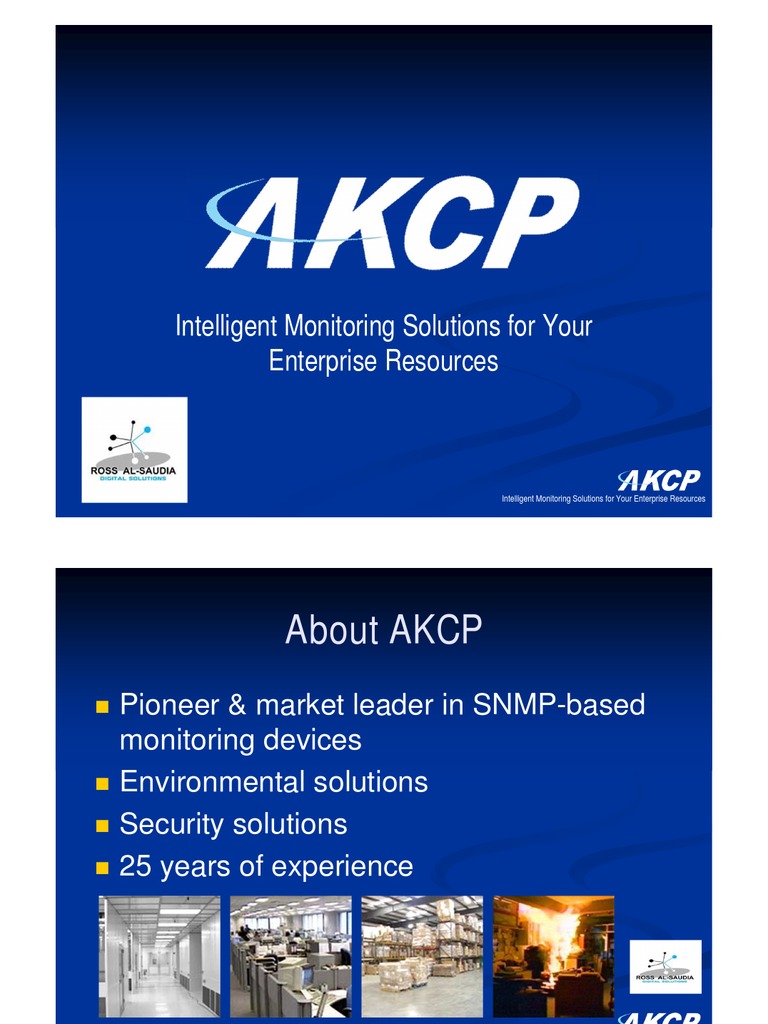 Ross AKCP Power Point Presentation | PDF | Data Center | Telecommunications