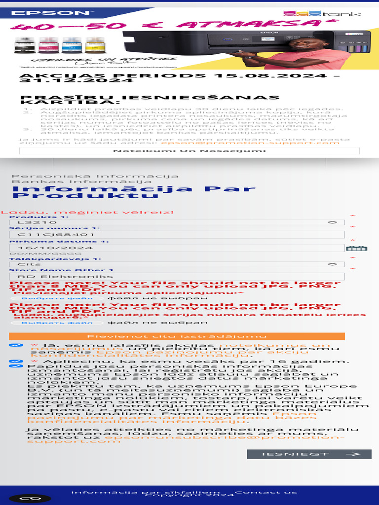Gada Epson Atmaksas Akcija | PDF