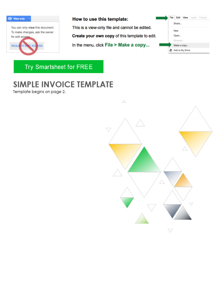 IC Simple Invoice Template | PDF