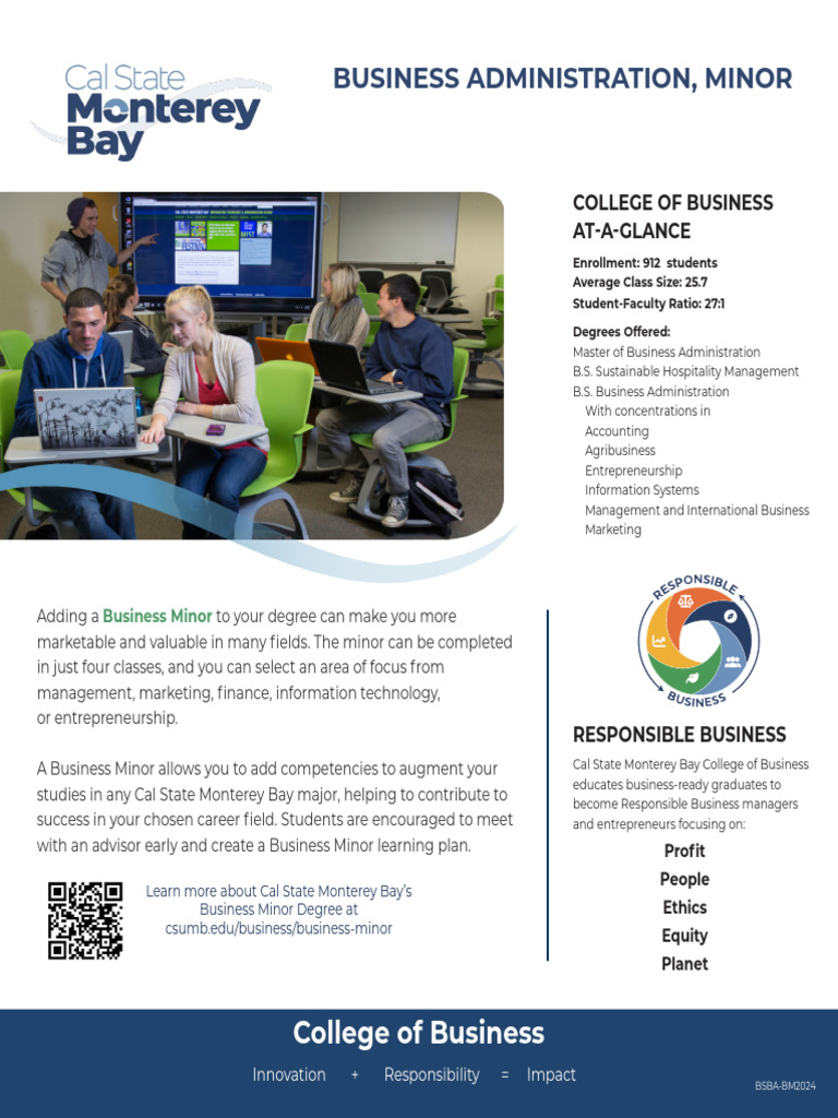 Business Minor Flyer FINAL 2023 v2 | PDF | Entrepreneurship | Business