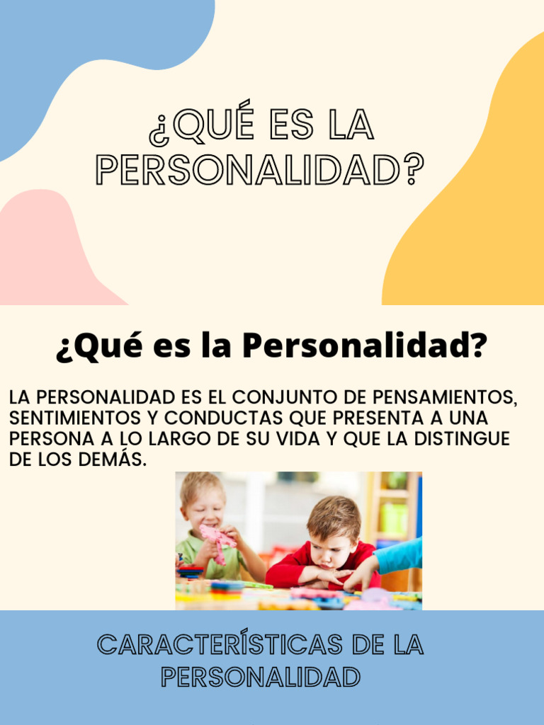 Definición y Características de la Personalidad | PDF